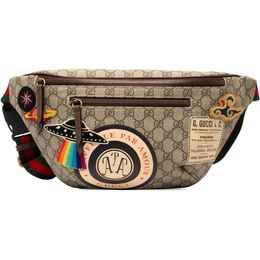 Gucci Bauchtaschen - GG Supreme Courrier Belt Bag - Gr. ONE SIZE - in Braun - f&uuml;r Damen