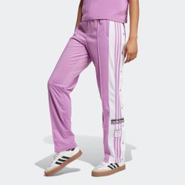 Sporthose adidas originals "ADIBREAK PANT", Damen, Gr. L, N-Gr, lila (preloved lila), Obermaterial: 100% Polyester, Hosen Sporthose, Knopfhose, Knopfleiste am Bein