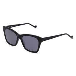 MINI EYEWEAR 746003 | Damen-Sonnenbrille | Fassung: Vollrand, Butterfly, Kunststoff, Schwarz | Glasfarbe: Grau