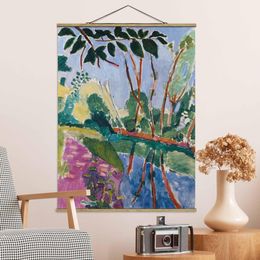 Bilderwelten Stoffbild mit Posterleisten Henri Matisse - Die Uferpartie