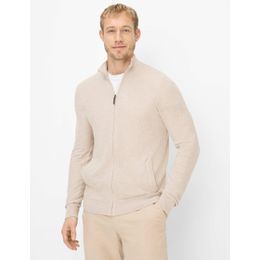 Brax Herren Strickjacke Style JAKE beach, Beige, Gr. XXXL