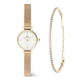 Daniel Wellington Set: Uhr und Armband Damen Gr&ouml;&szlig;e One Size gold / transparent / wei&szlig;