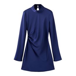 Mango Kleid 'BRONZO' Damen Gr&ouml;&szlig;e 42 indigo