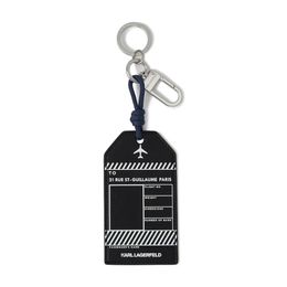 K by KARL LAGERFELD Karl Lagerfeld Key Ring 'Monogram' male Black size One Size