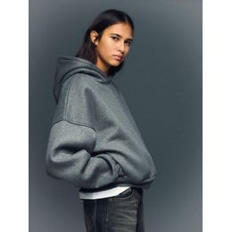 Bershka Sweatshirt Damen Gr&ouml;&szlig;e L dunkelgrau