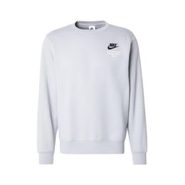 Nike Sportswear Sweatshirt 'CLUB' Herren Gr&ouml;&szlig;e XS grau / schwarz / wei&szlig;