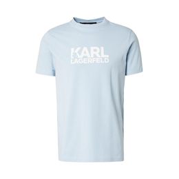 K by KARL LAGERFELD Karl Lagerfeld T-Shirt Herren Gr&ouml;&szlig;e XL hellblau / wei&szlig;