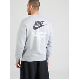 Nike Sportswear Sweatshirt 'CLUB' Herren Gr&ouml;&szlig;e XS grau / schwarz / wei&szlig;