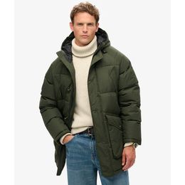 Superdry Herren Gesteppt Expedition Parka Jacke, Dunkelgr&uuml;n - Gr&ouml;&szlig;e: L 10202020006101KM003