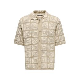 Only & Sons Only & Sons Button Up Shirt male Beige size XS
