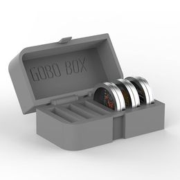 Derksen Gobobox 6-fach Standard - zur sicheren und staubfreien Transport/Lagerung der Gobos