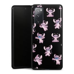 DeinDesign Galaxy S20 FE Handy Silikon H&uuml;lle Case schwarz Handyh&uuml;lle Lilo & Stitch Angel Disney