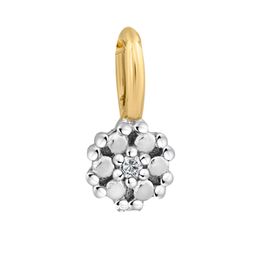 Kettenanh&auml;nger OROLINO "585 Gold mit Brillant 0,006ct.", bunt (mehrfarbig, wei&szlig;), Schmuckanh&auml;nger, Damen, one-size, 0,01 P1 = bei 10-facher Vergr&ouml;&szlig;erung erkennbare Einschl&uuml;sse, Gold, 0,3 g, Kettenanh&auml;nger