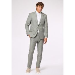Hosenanzug Roy Robson "Slim Fit", Herren, Gr. 48, Normalgr&ouml;&szlig;en, gr&uuml;n (gruen), 35% Schurwolle, 30% Baumwolle, 26% Viskose, 7% Leinen, 2% Elasthan, Anz&uuml;ge Hosenanzug