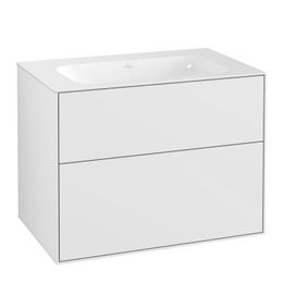 Villeroy & Boch Villeroy & Boch Finion Schrank mit Waschtisch, 2 Ausz&uuml;ge, 416483R1+G01000GF,