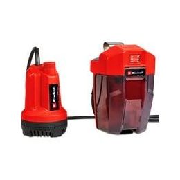 Einhell Power X-Change Akku-Klarwasserpumpe GE-SP 18 Li-Solo,18Volt, Tauch- / Druckpumpe rot/schwarz, ohne Akku und Ladeger&auml;t