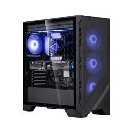 Custom PC Series . Blue Lucky Elements, Gaming-PC schwarz, ohne Betriebssystem
