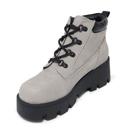 K.O.I. KOI Novus KOI Chunky Lace Up Boots Boot grau in EU37 KK22-Grey