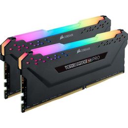 Corsair Vengeance RGB PRO schwarz DIMM Kit 16GB, DDR4-3200, CL16-18-18-36