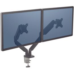 Fellowes Monitor-Halterung Platinum Dual schwarz