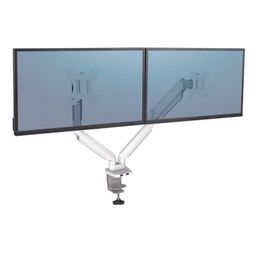 Fellowes Monitor-Halterung Platinum Dual wei&szlig;