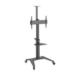 Puremounts Premium TV Cart - Single Display bis 70", schwarz