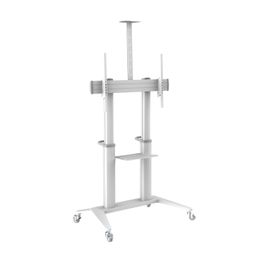Puremounts Premium TV Cart - Single Display bis 120", wei&szlig;
