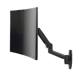 Ergotron LX Monitor Arm in Schwarz - Wandhalterung mit patentierter CF-Technologie f&uuml;r Bildschirme bis 86,36cm (34 Zoll)