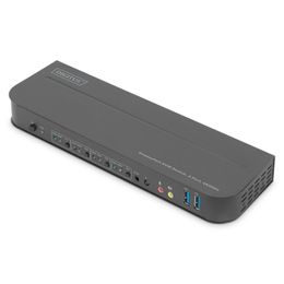 Digitus KVM-Switch, 4-Port, 4K60Hz, 4 x DP in, 1 x DP/HDMI out