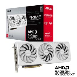 ASUS Prime Radeon RX 9070 XT White OC Edition 16GB GDDR6 Gaming Grafikkarte