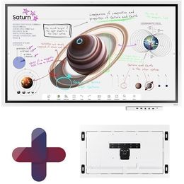Samsung Flip Pro WM65B Flipchart 165 cm 65 Zoll inkl. Samsung WMN-WM65R NoGap Wandhalterung & Tray CY-TF65BBC