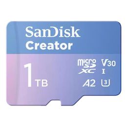 Sandisk Creator MicroSDXC-Karte - 1 TB mit SD-Adapter
