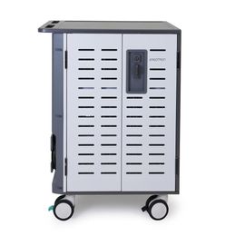 Ergotron ZIP40 Lade- und Managementwagen f&uuml;r 40 Tablets oder 30 Notebooks mit patentierter PowerShuttle Technologie