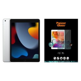 iPad 9. Generation 25,9cm (10,2") 256GB silber + PanzerGlass&reg; Displayschutz