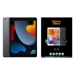 iPad 9. Generation 25,9cm (10,2") 256GB space grau + PanzerGlass&reg; Displayschutz