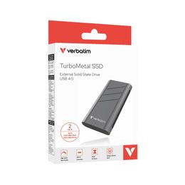 Verbatim TurboMetal USB 4.0 Externe SSD - 2 TB