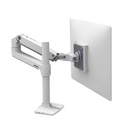 Ergotron LX Monitorarm mit 30,5 cm hoher S&auml;ule Tischhalterung f&uuml;r einen Monitor bis 86,36 cm 34 Zoll wei&szlig;