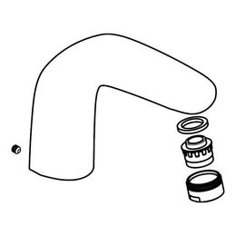 Hansgrohe Metropol Auslauf komplett 3-Loch 97782000 Waschtischarmatur chrom