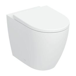 Geberit iCon Stand-Tiefspül-WC-Set 503080001 35,5x56cm, wandbündig, geschlossenes Keramikdesign, mit WC-Sitz, weiß