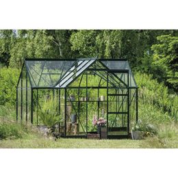 HALLS Gewächshaus 'ICON Gardenhouse 6' 321,7 x 319,4 cm mit 3 mm Sicherheitsglas grün