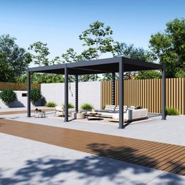 Paragon-Outdoor Pergola 'Grand Tuscan 1220' inklusive Lamellendach anthrazit 599 x 370 x 256 cm