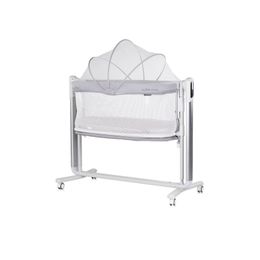 Chipolino Babywiege elektrisch Ultima Beistellbett Schaukelfunktion Musik Timer grau