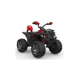 Moni Kinder Elektroquad Majestic QLS-3288 Buggy, Musikfunktion, Scheinwerfer rot