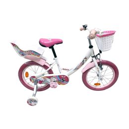 VOLARE Kinderfahrrad Unicorn 16 Zoll, wei&szlig;