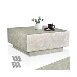TecTake&reg; Couchtisch, minimalistisches Design, solider Standfu&szlig; f&uuml;r hohe Stabilit&auml;t, inkl. Bodenschoner, Belastbarkeit 45 kg