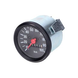 Tachometer D=60mm 100 km/h schwarz f&uuml;r Puch Monza
