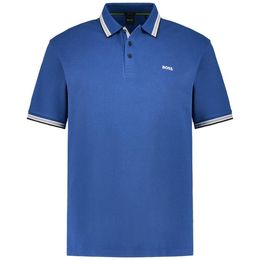 Gro&szlig;e Gr&ouml;&szlig;en BOSS Poloshirt mit Kontrastdetails Farbe mittelblau Gr&ouml;&szlig;e: 6XL