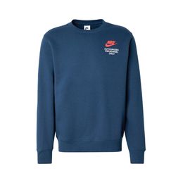 Nike Sportswear Sweatshirt 'CLUB' Herren Gr&ouml;&szlig;e L navy / rot / wei&szlig;