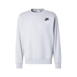 Nike Sportswear Sweatshirt 'CLUB' Herren Gr&ouml;&szlig;e XS grau / schwarz / wei&szlig;
