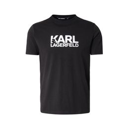 K by KARL LAGERFELD Karl Lagerfeld T-Shirt Herren Gr&ouml;&szlig;e XS hellgrau / schwarz